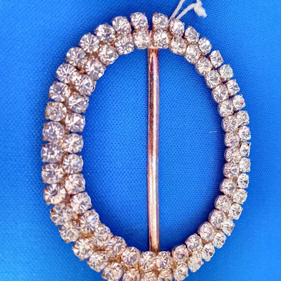 original vintage | Jewelry | Vintage Mid Century Rhinestone Large Slide ...